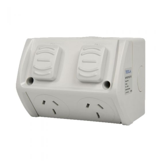 Weatherproof Socket Double 15 Amp