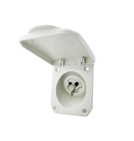 CI/10 - Caravan Inlet 10 Amp White