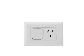 GPO2/LDX/15 - Large Dolly Single GPO 15 Amp Small Plate